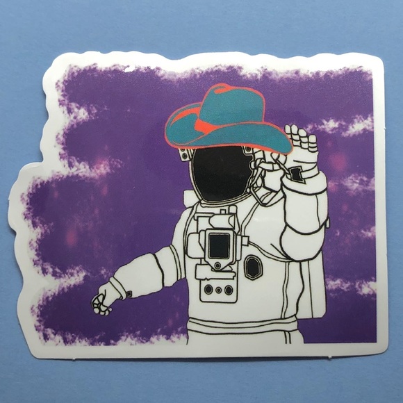 Accessories | 110 Cowboy Hat Astronaut Sticker Vsco | Poshmark